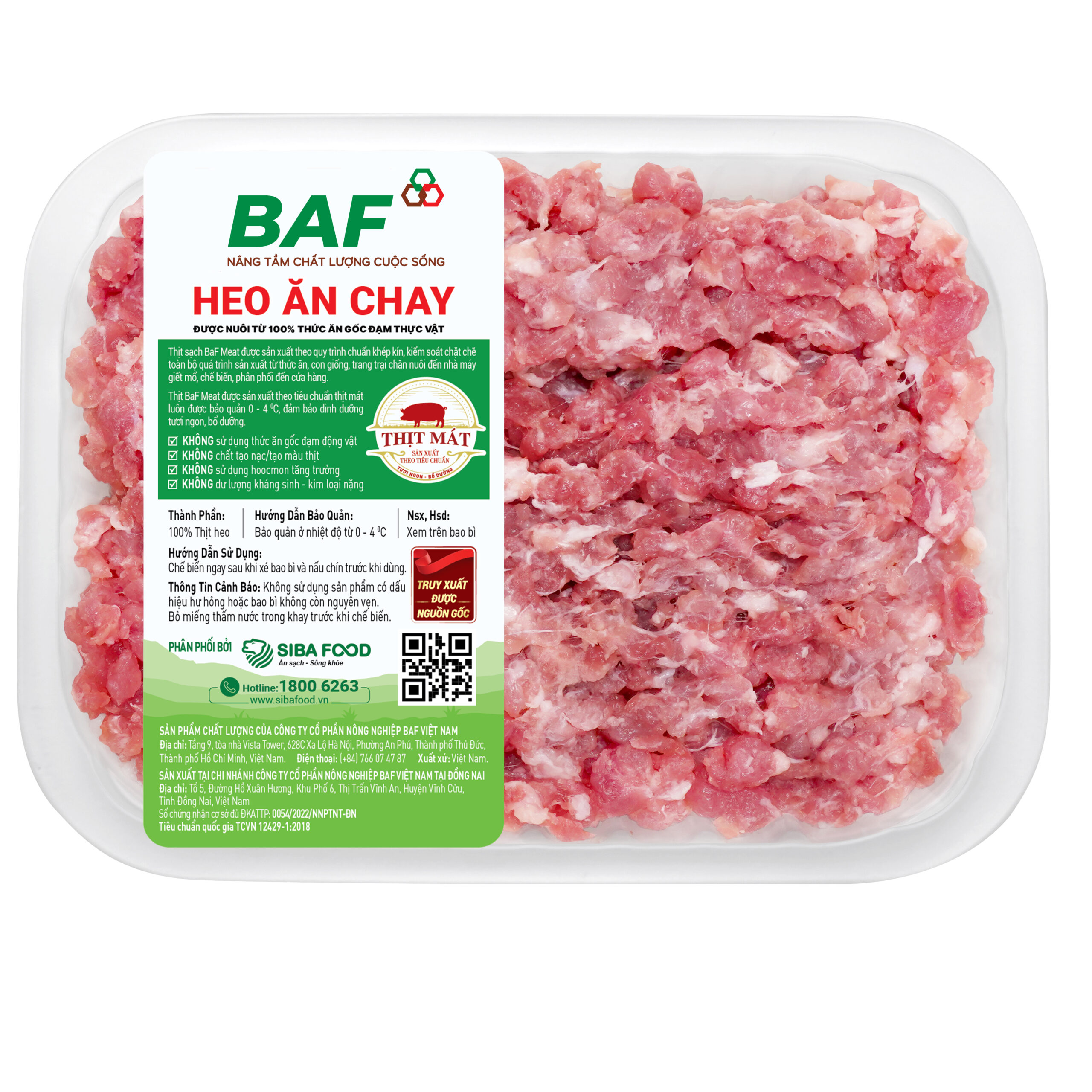 Minced pork - Công ty Cổ phần Nông nghiệp BAF Việt Nam