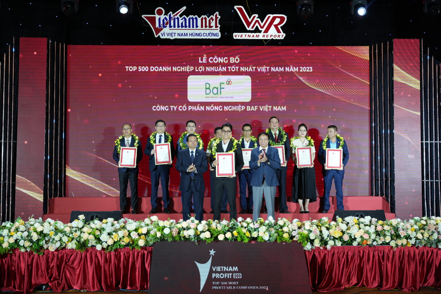 Vinh danh BAF trong Top 500 doanh nghiệp lợi nhuận tốt nhất Việt Nam ...